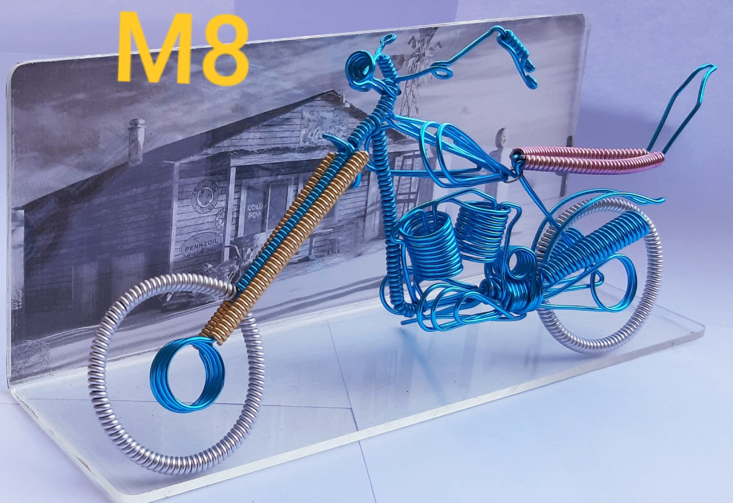 Harley Davidson. Miniature Motorcycle. Hand Made Motorbike. Hand ...