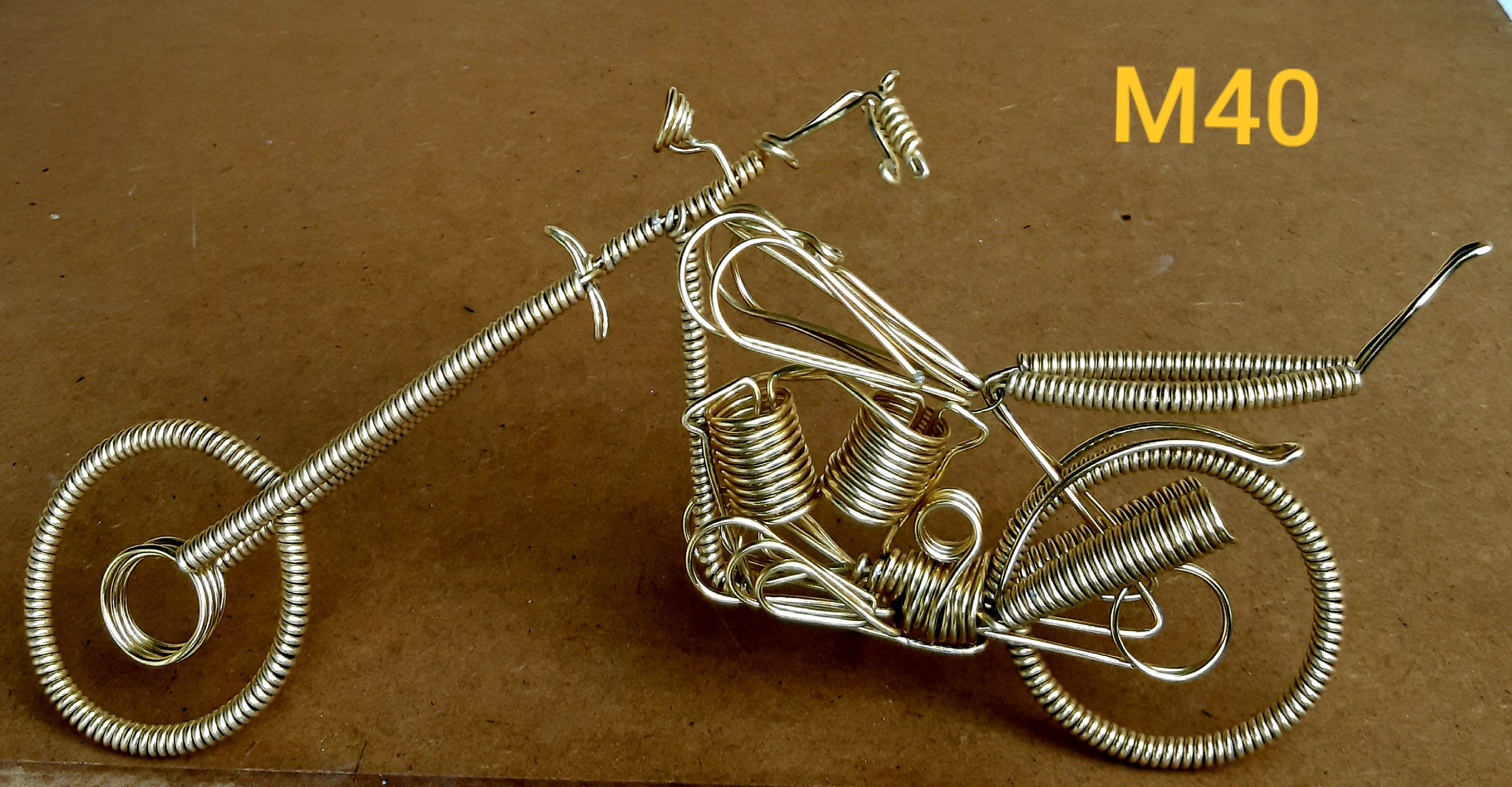 Harley Davidson. Miniature Motorcycle. Hand Made Motorbike. Hand ...