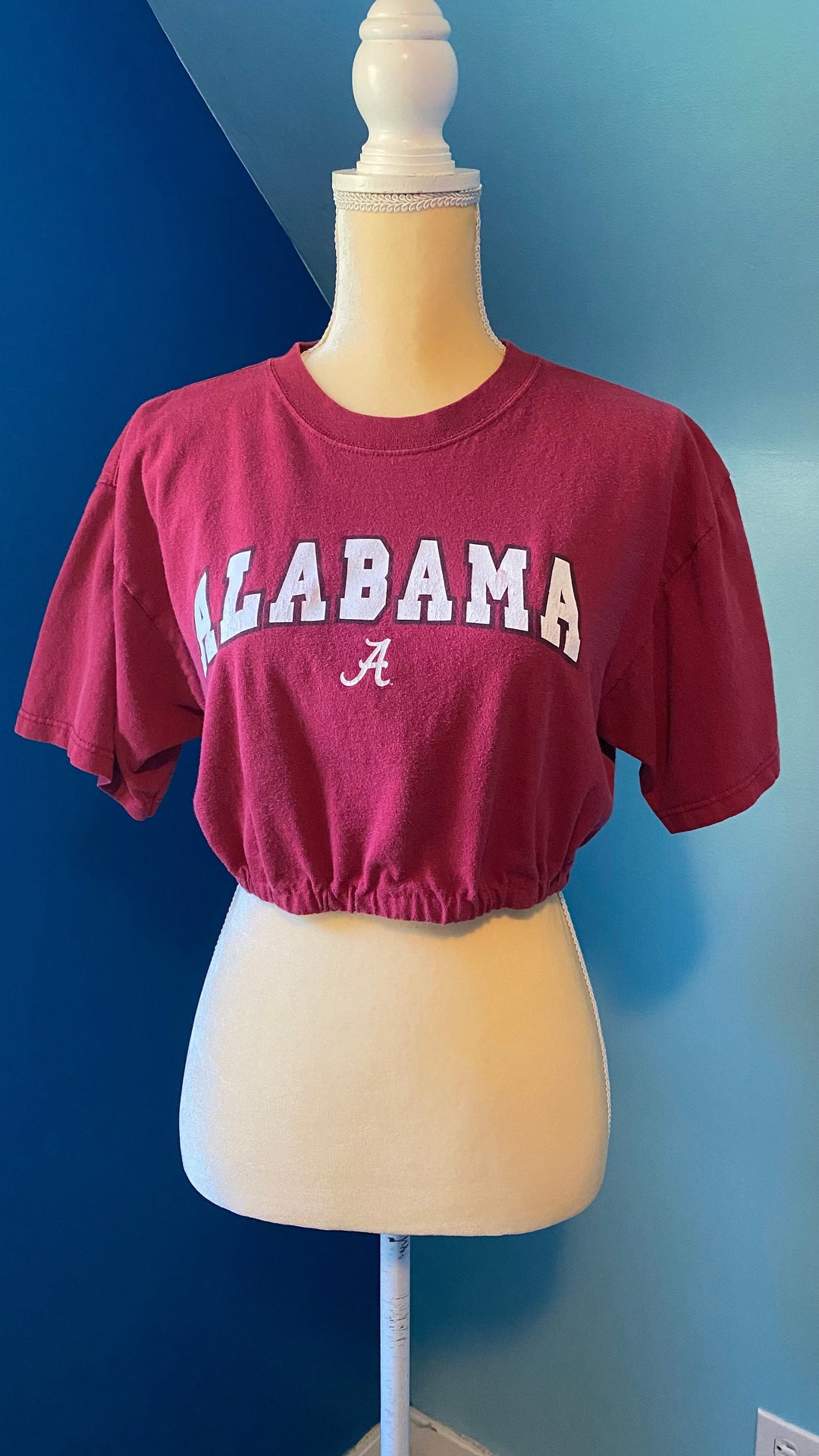 Alabama Crimson Tide Crop Top, Reworked Tee, Tailgating, Game Day Merch ...
