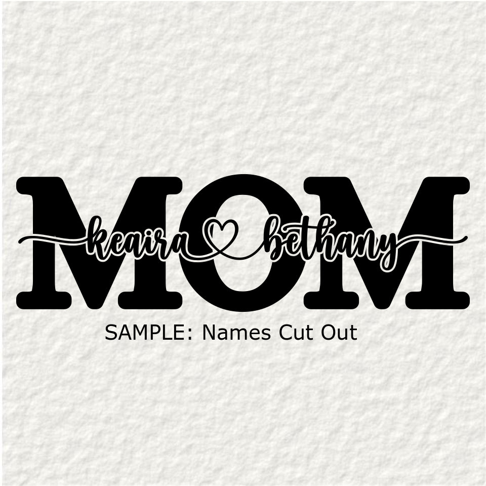 MOM File Creation Personalized With Childrens Names Svg - Etsy
