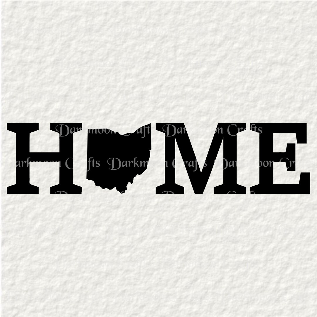 OHIO Home State svg, Png, Pdf Cut File - Etsy