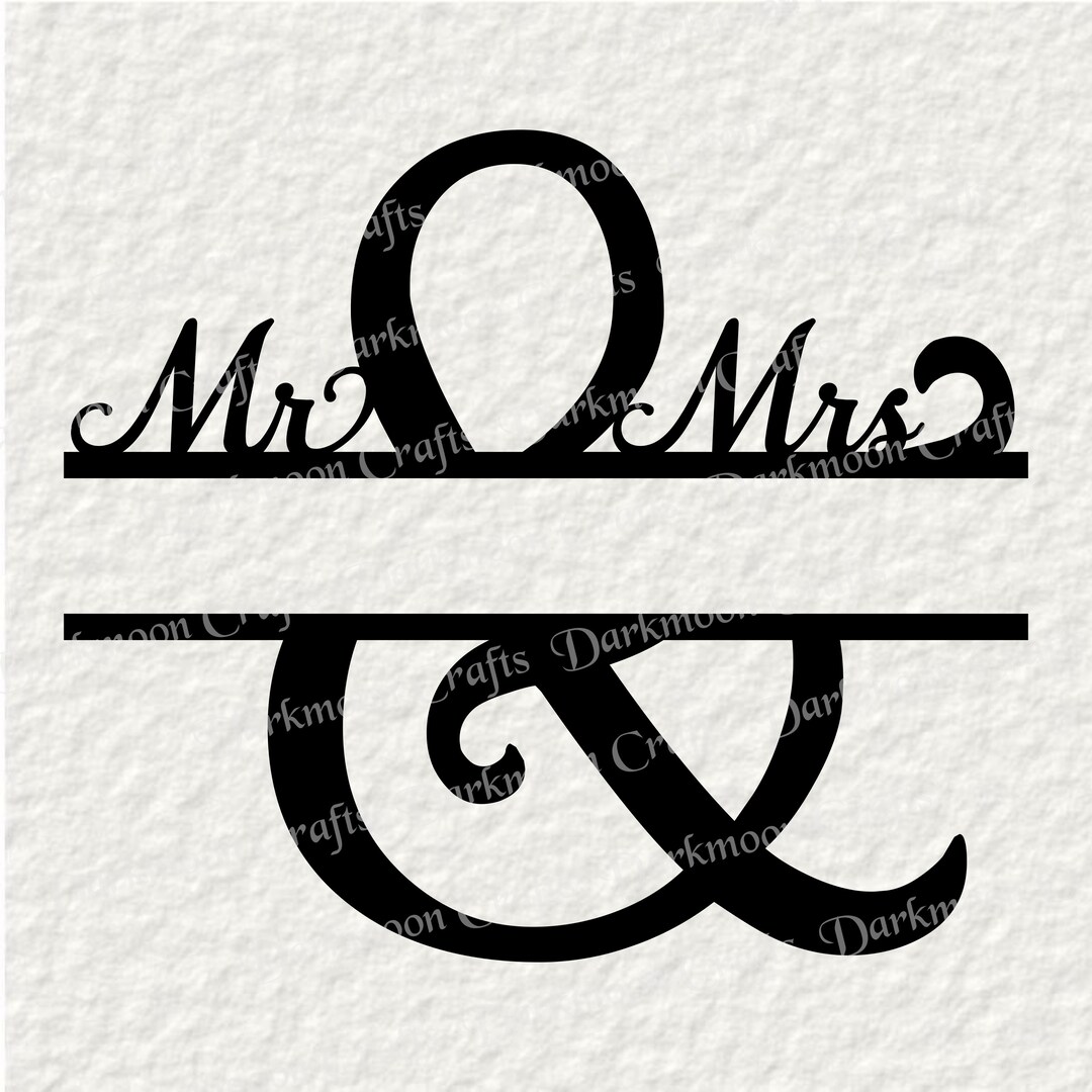 Mr & Mrs svg, Png, Pdf Cut File - Etsy