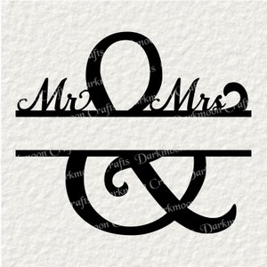 Mr & Mrs svg, Png, Pdf Cut File - Etsy