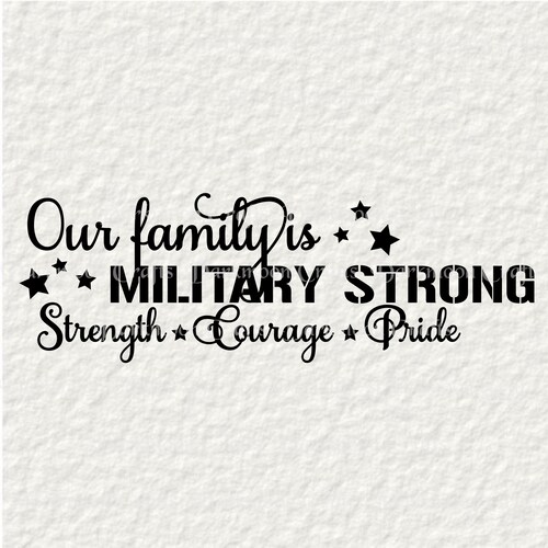 Our Family is Army Strong Strength Courage Pride Svg File - Etsy