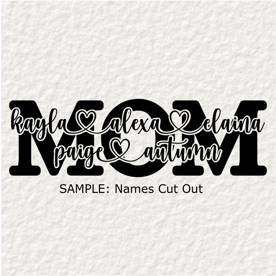 MOM File Creation Personalized With Childrens Names Svg - Etsy
