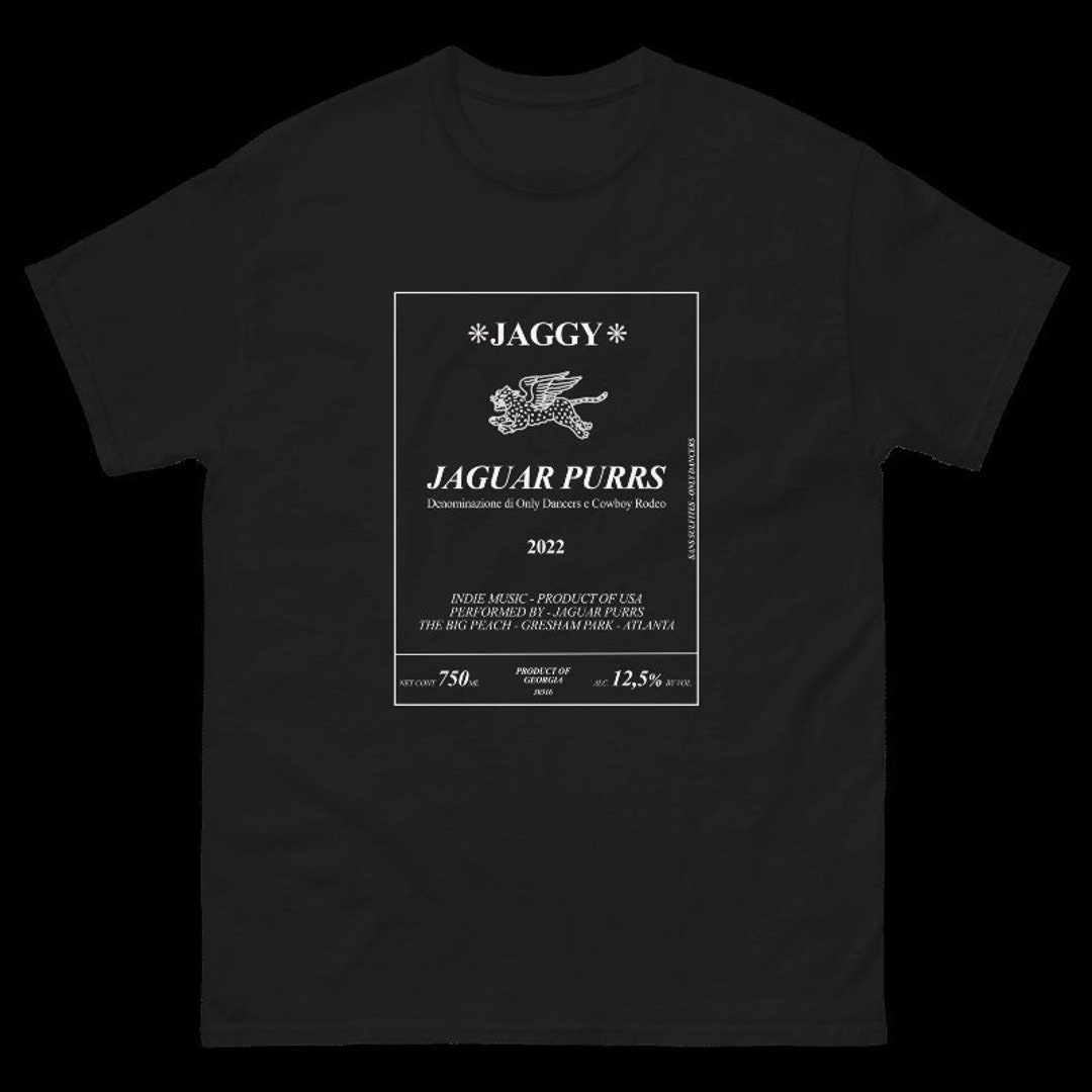 Jaggy Jaguar Purrs Label T-shirt - Etsy