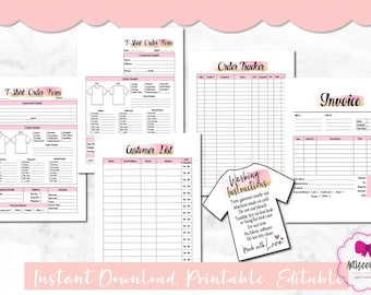 T Shirt Invoice - Etsy