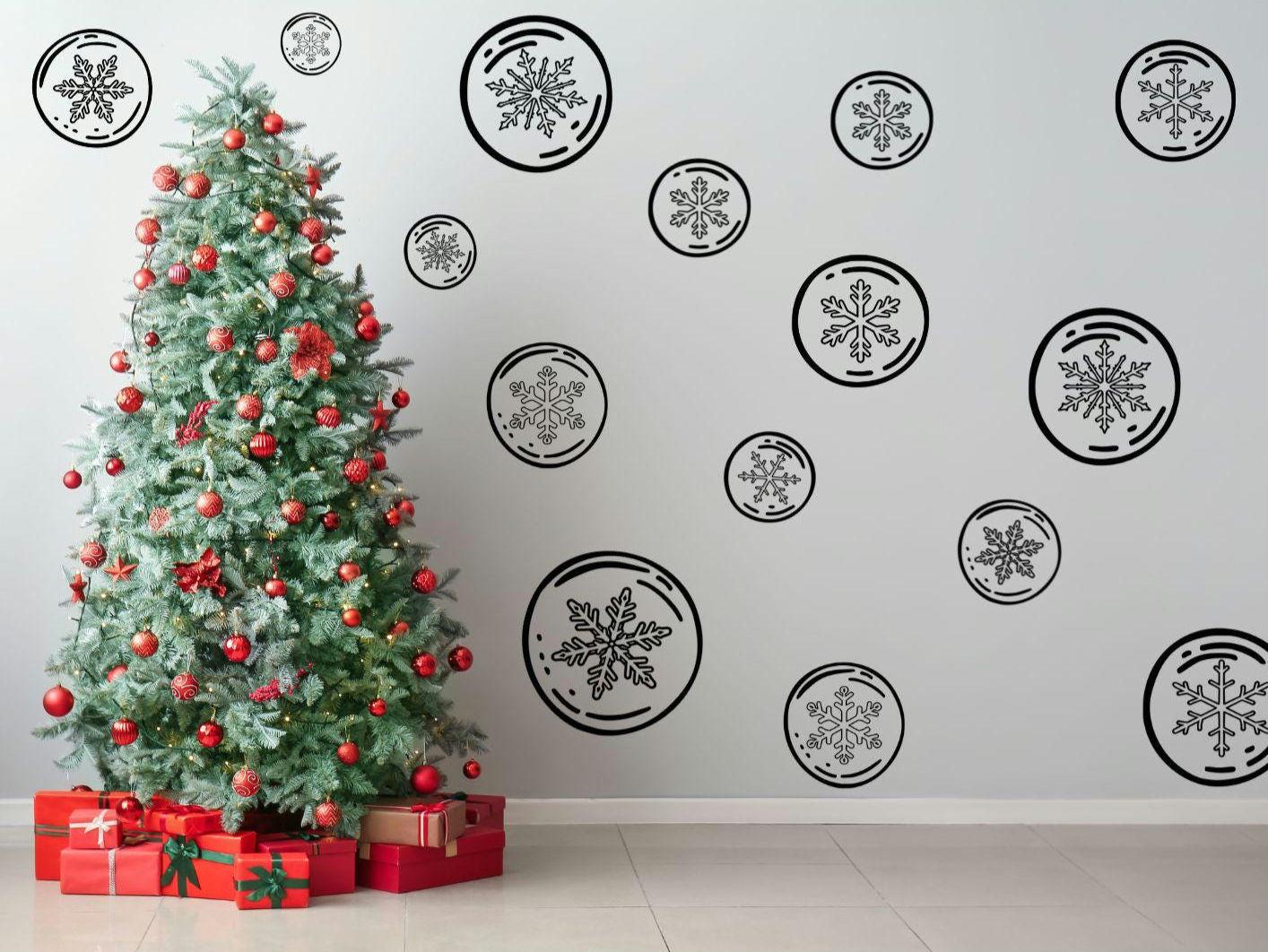Snowflake Bubbles Digital PNG File, Winter Themed Bubble Designs With ...