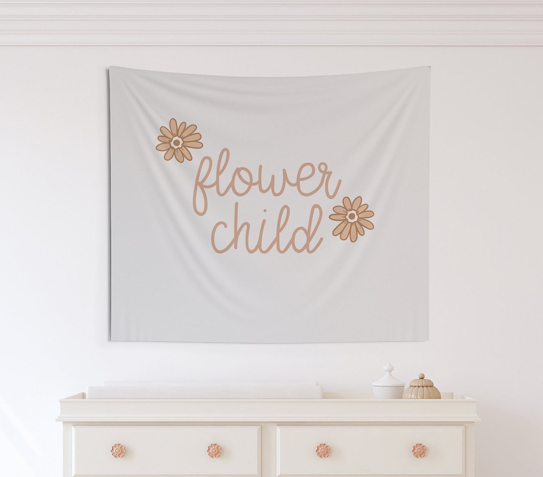 Flower Child Tapestry, Wall Decor, Banner, Boho Banner - Etsy