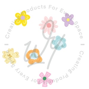 Lara Flowers, Flower Decal, Flower Decor, Flower Sticker, Flower Decals ...