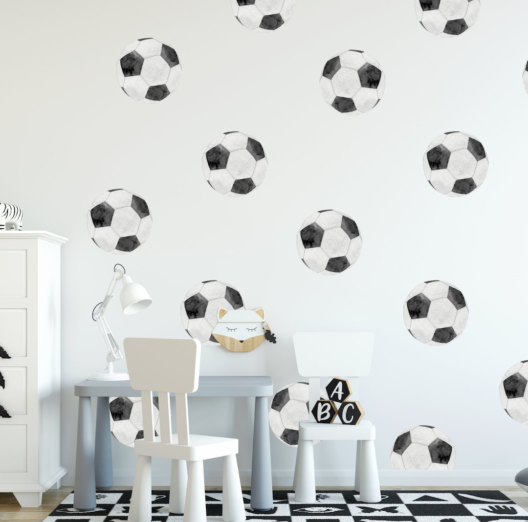 Soccer Ball Wall Decals - Half or Full Set - Etsy