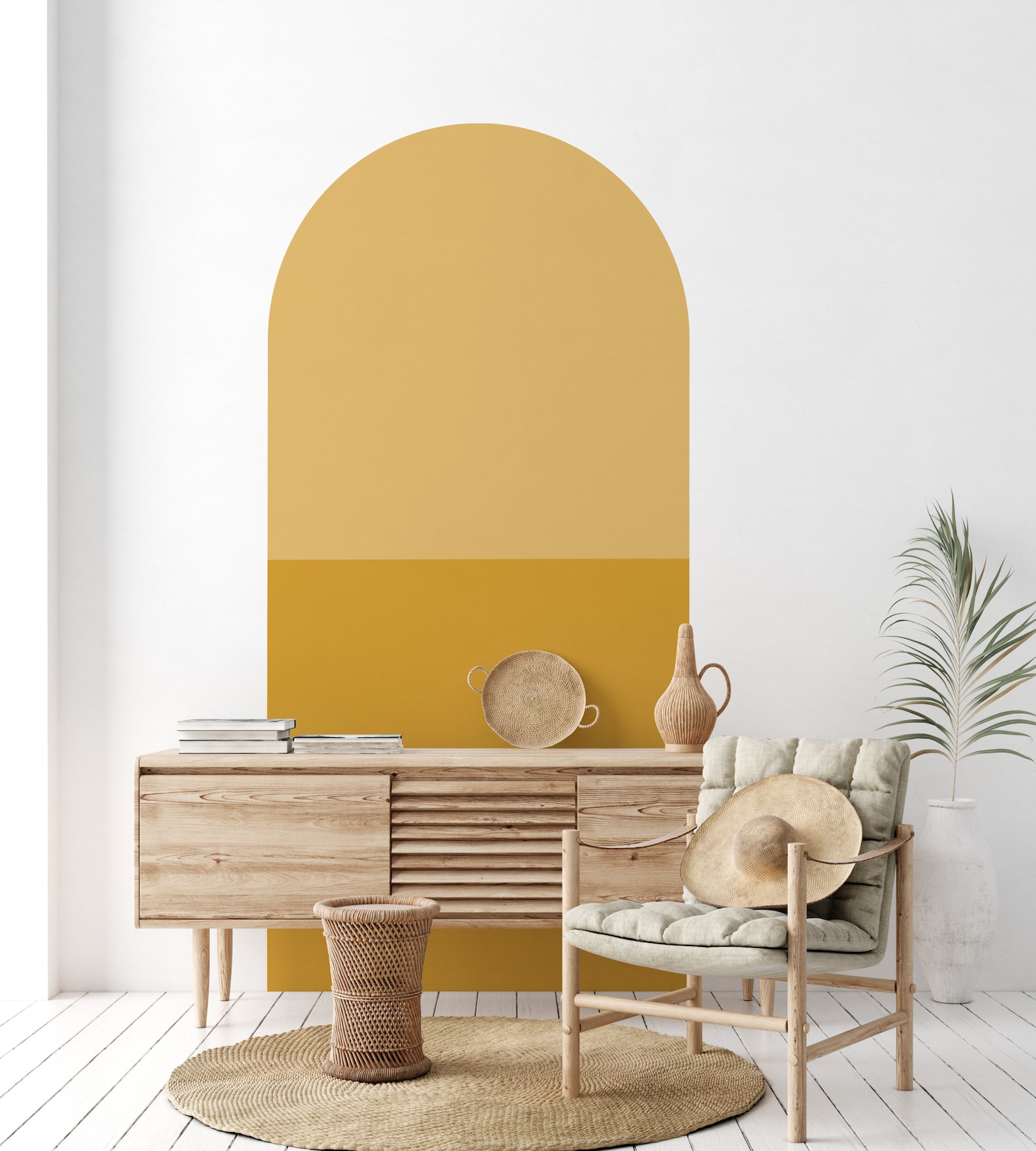 Large Two Tone Arch Decal - Etsy