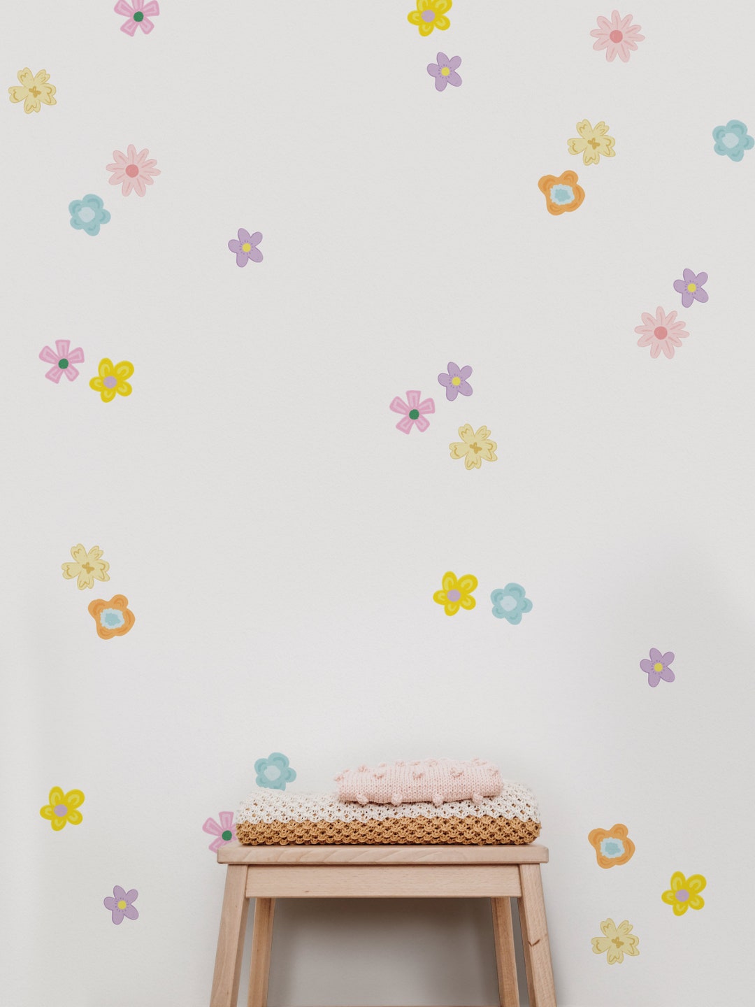 Lara Flowers, Flower Decal, Flower Decor, Flower Sticker, Flower Decals ...