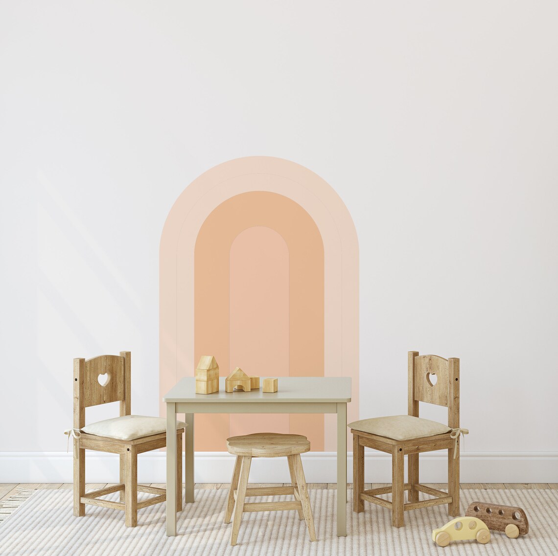 Rainbow Mini Arch Decal | Etsy