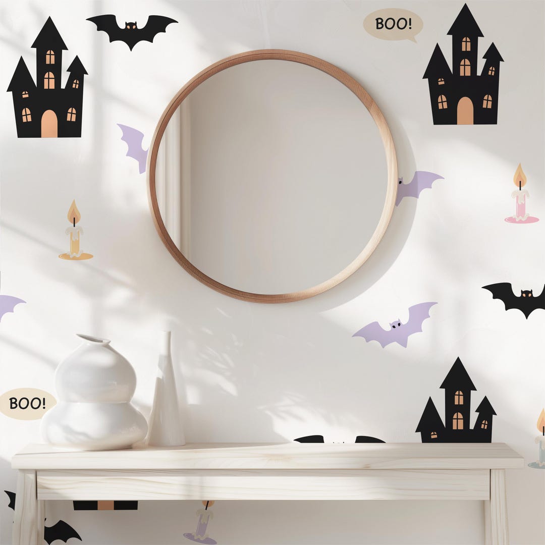 Haunted House Decal, Halloween Decal, Halloween Decor, Wall Decal ...