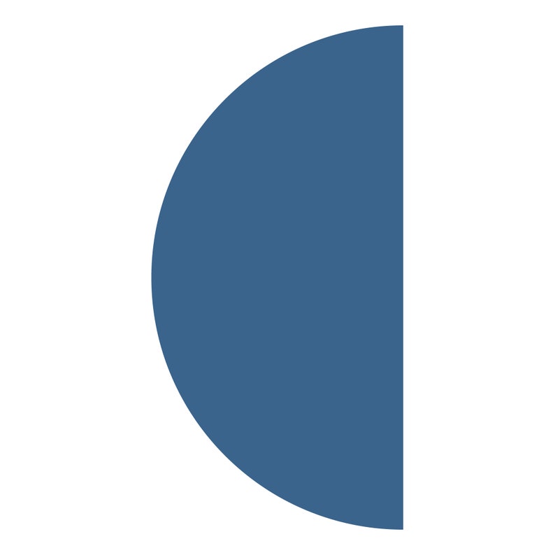 Half Circle Decal - Etsy