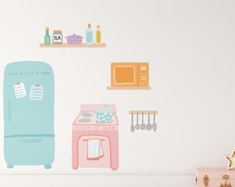 IKEA DUKTIG Play Kitchen in Carina Floral // Play Kitchen Decal Set ...