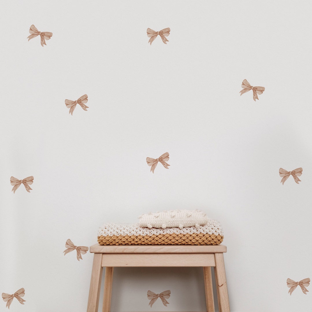 Cute Bow Decal, Coquette Room Decor, Coquette Wall Decal, Bow Wall ...