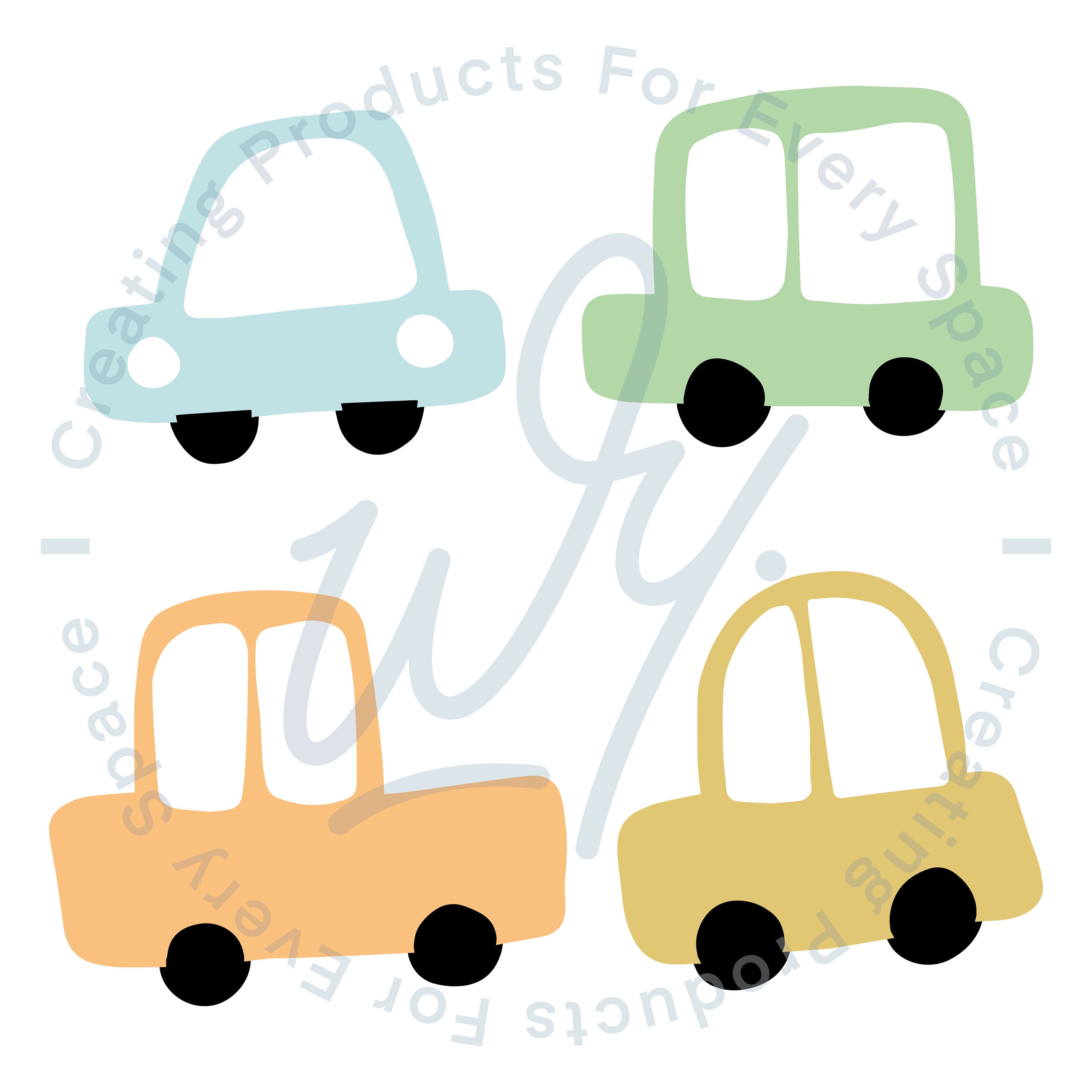 Pastel Cars Decal, Car Decor, Cars Decals - Etsy
