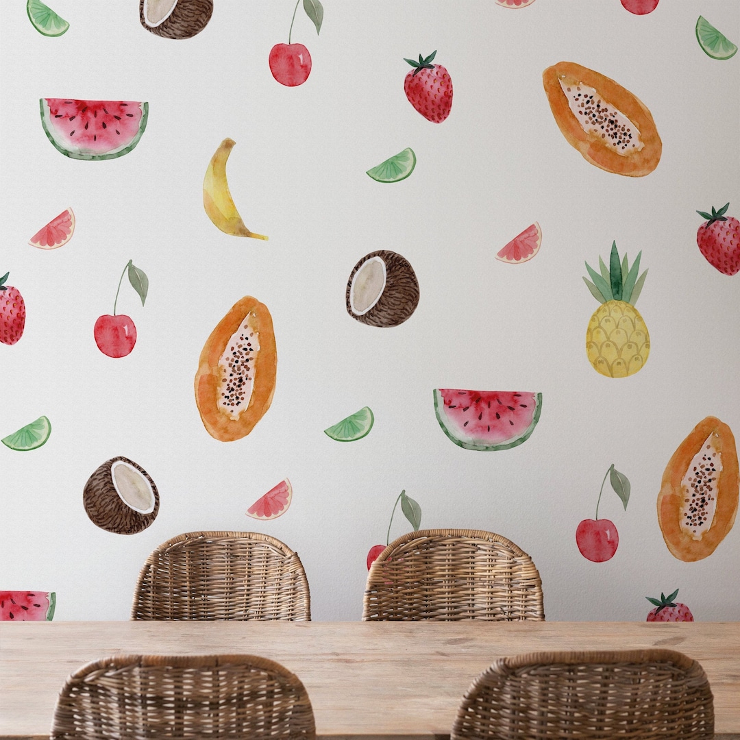 Tutti Frutti Decals, Fruit Decals, Fruit Decor, Fruits Decal - Etsy