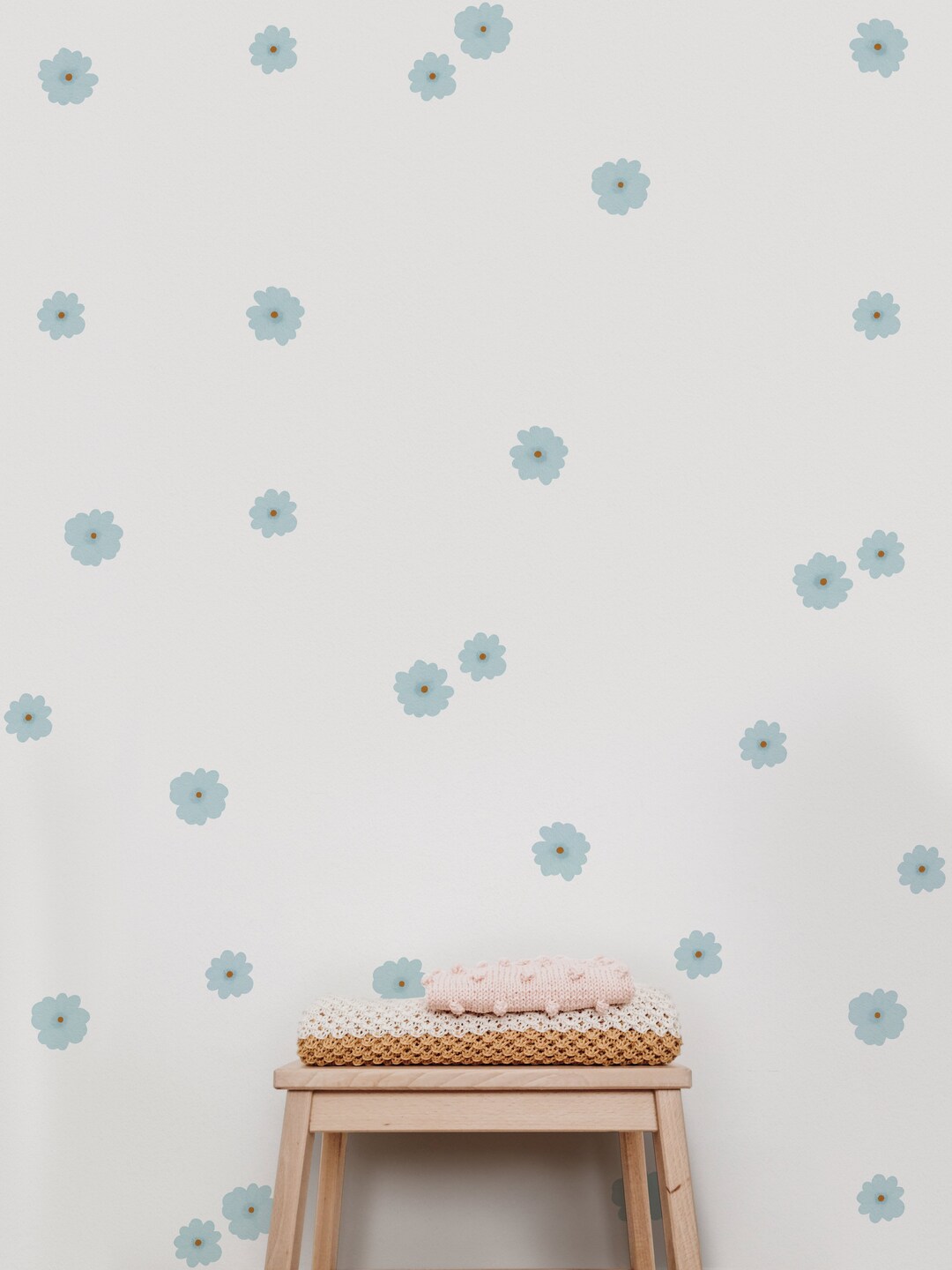 Blue Garden, Flower Decal, Flower Decor, Flower Sticker, Flower Decals ...