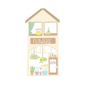 Flower Shop Decal - Etsy