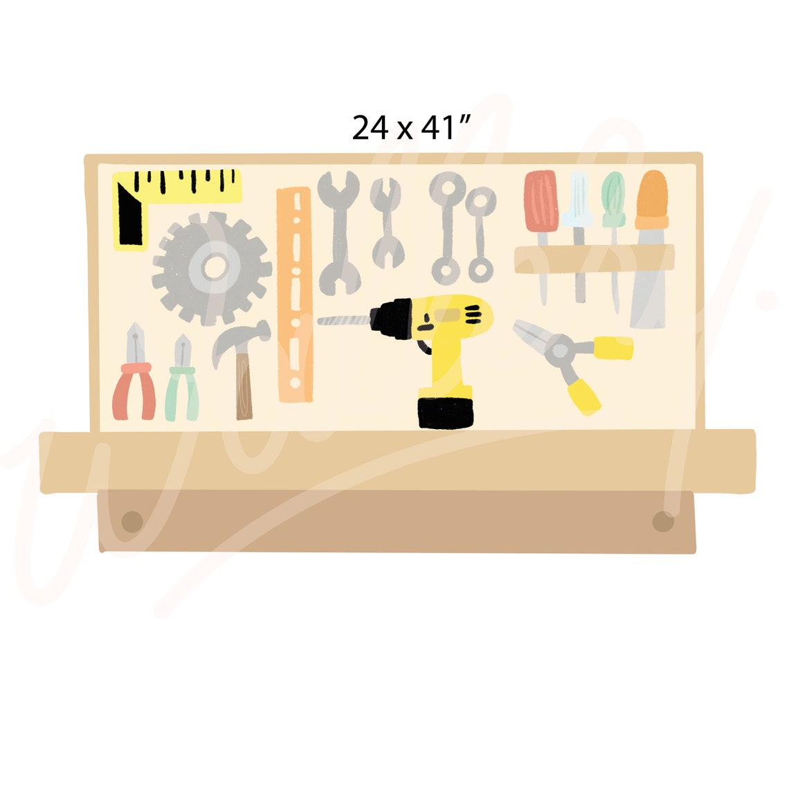 Tool Station Decal | Kids Playroom Decor - Etsy