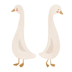 Goose Wall Decal, Cute Animal Nursery Decor - Etsy
