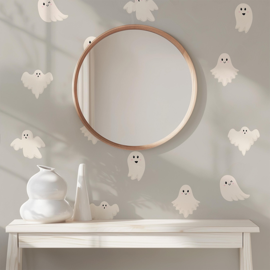 Ghosty Decal, Halloween Decal, Halloween Decor, Wall Decal, Ghost Decal - Etsy