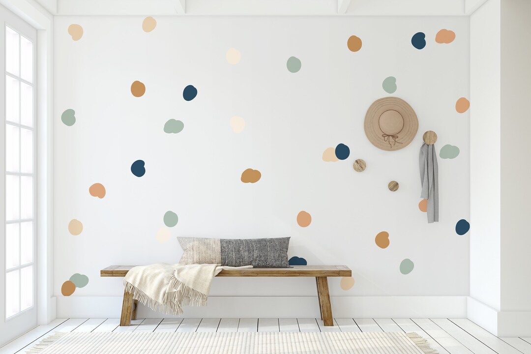 Removable Matte Dot Wall Decals - DIY Pattern - Etsy