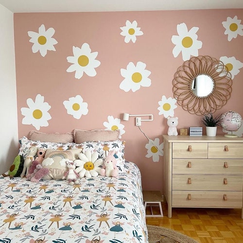 Messy Daisy Decal Set SMALL Flower Decal Flower Decor - Etsy