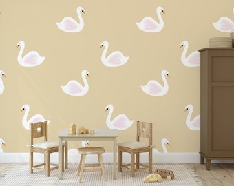 Flying Swan Decal Swan Wall Stickers for the Modern - Etsy