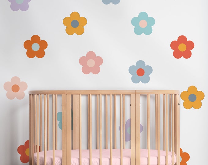 Wildflowers , Flower Wall Decal, Flower Decal, Wall Decoration, Wall ...