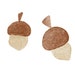 Acorn Wall Decals - Removable Matte Vinyl, Nursery Decor - Etsy
