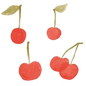 Cherries Decals, Cherry Decal, Cherry Wall Sticker, Cherry Decals ...