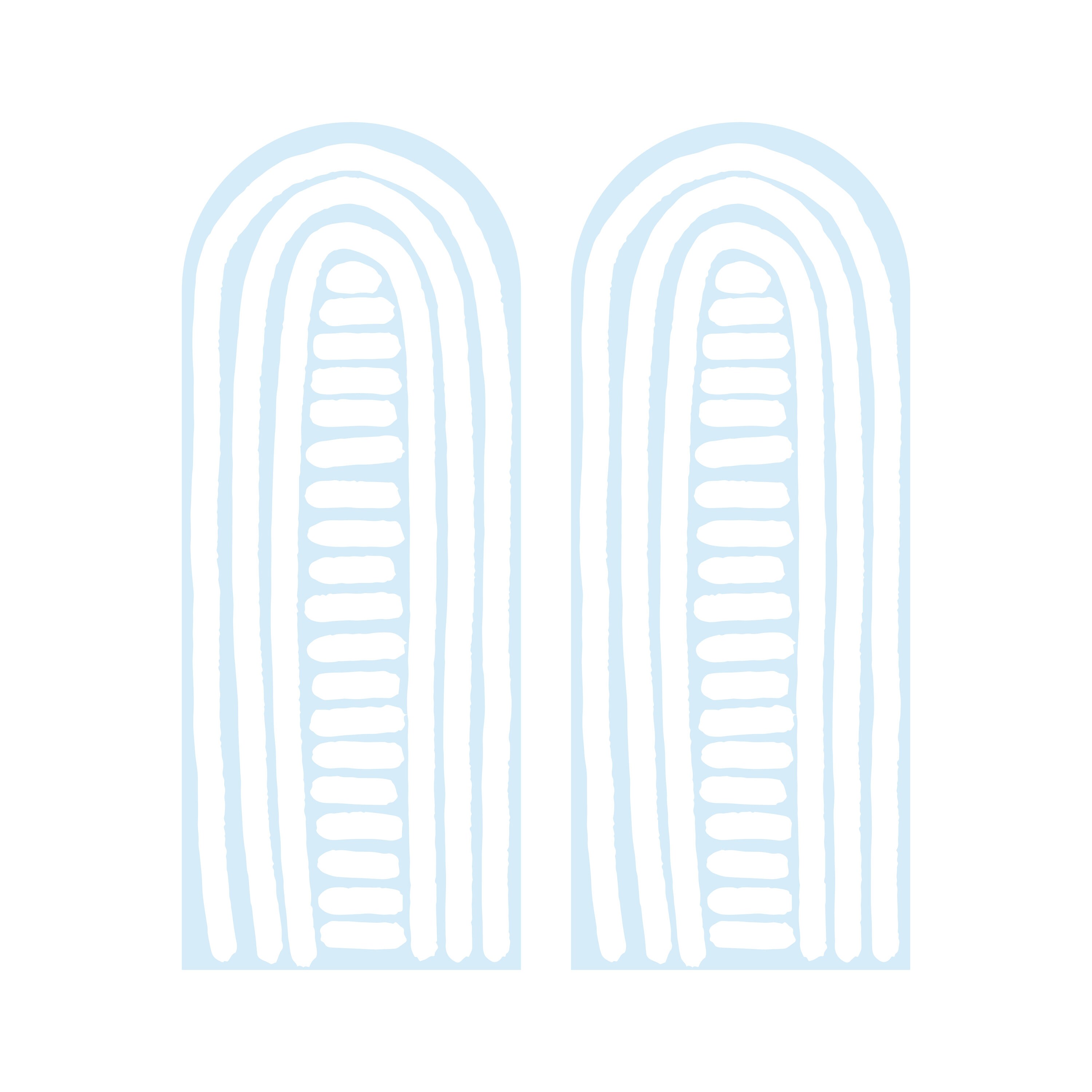 Double Arch Decal Set Rainbow - Etsy