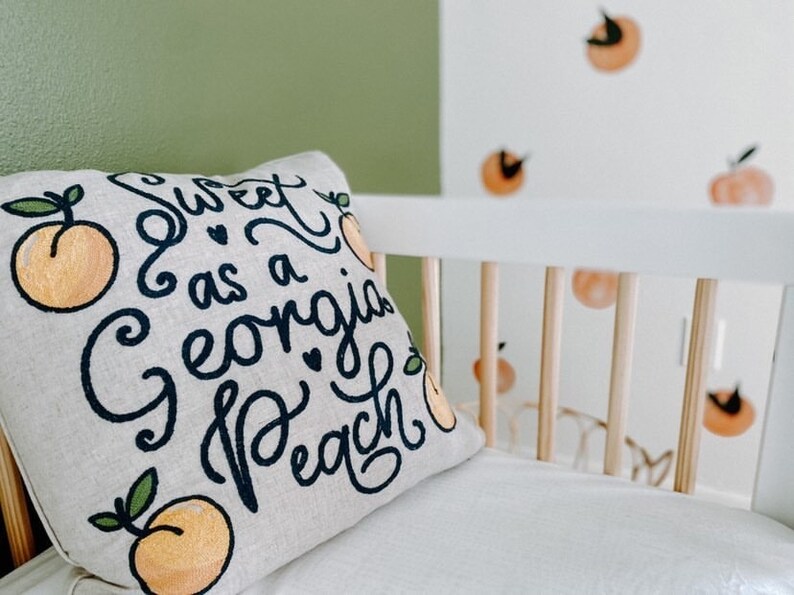 Peaches Decal Peach Decal Peach Wall Sticker Peach Decals - Etsy