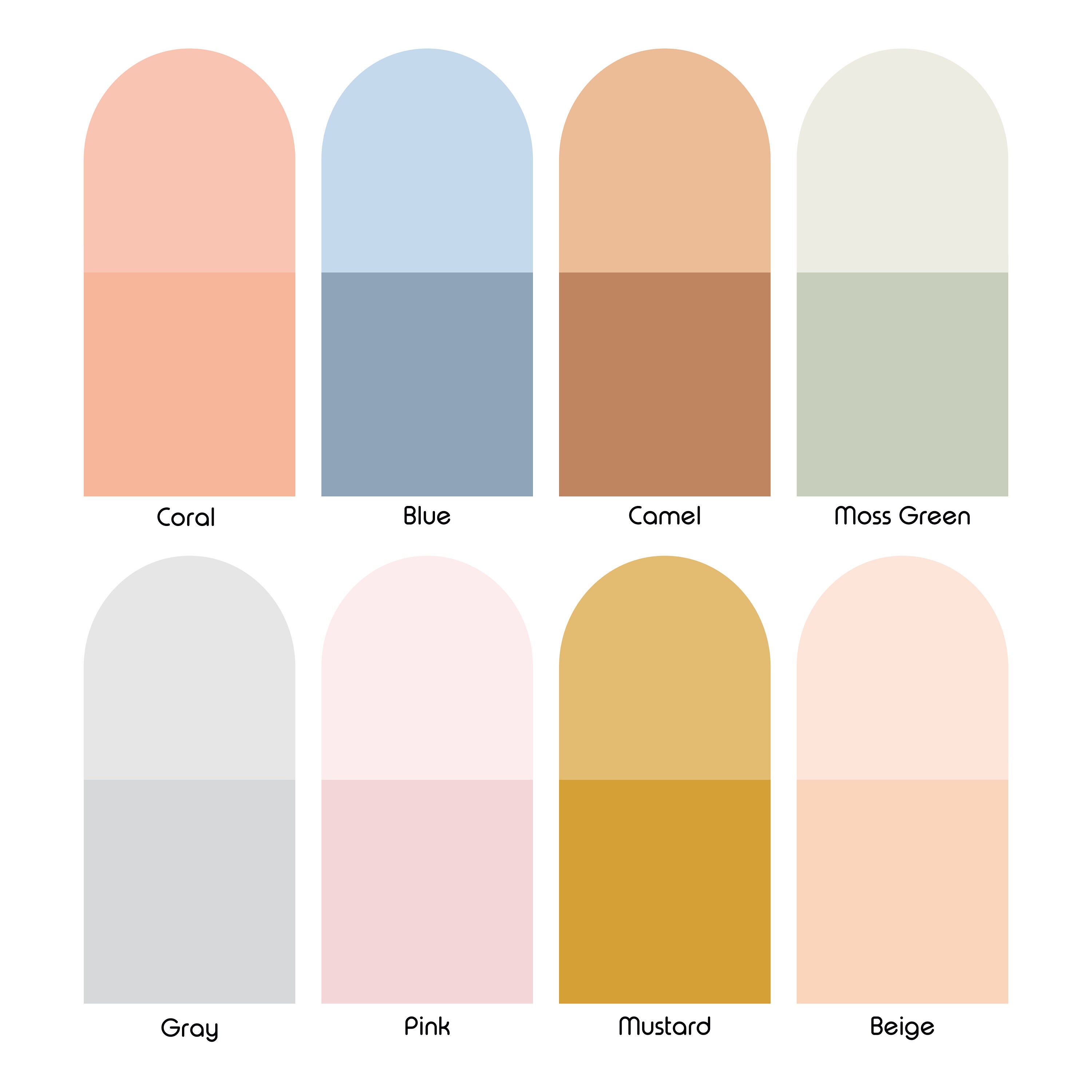 Large Two Tone Arch Decal | Etsy