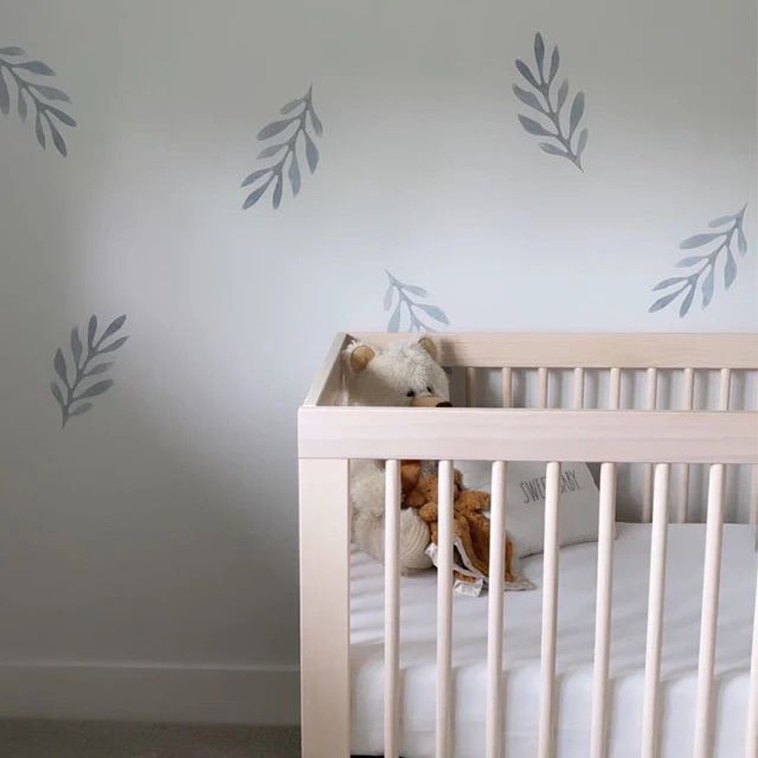 Blue Leaves Decal, Leaves Decal, Leaves Decor, Leaves Wall Sticker - Etsy