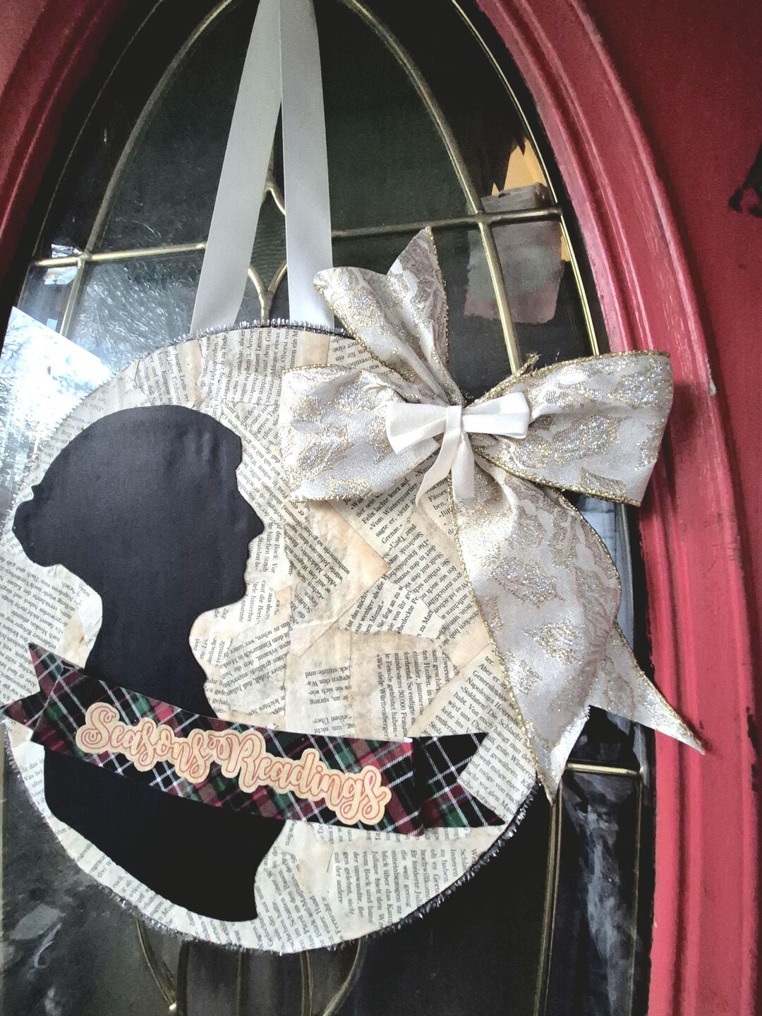 Jane Austen Holiday Door Hanger - Etsy