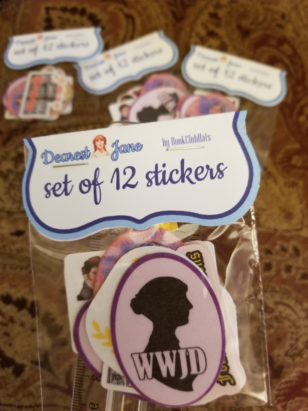 Jane Austen Stickers- Set of 12 - Etsy