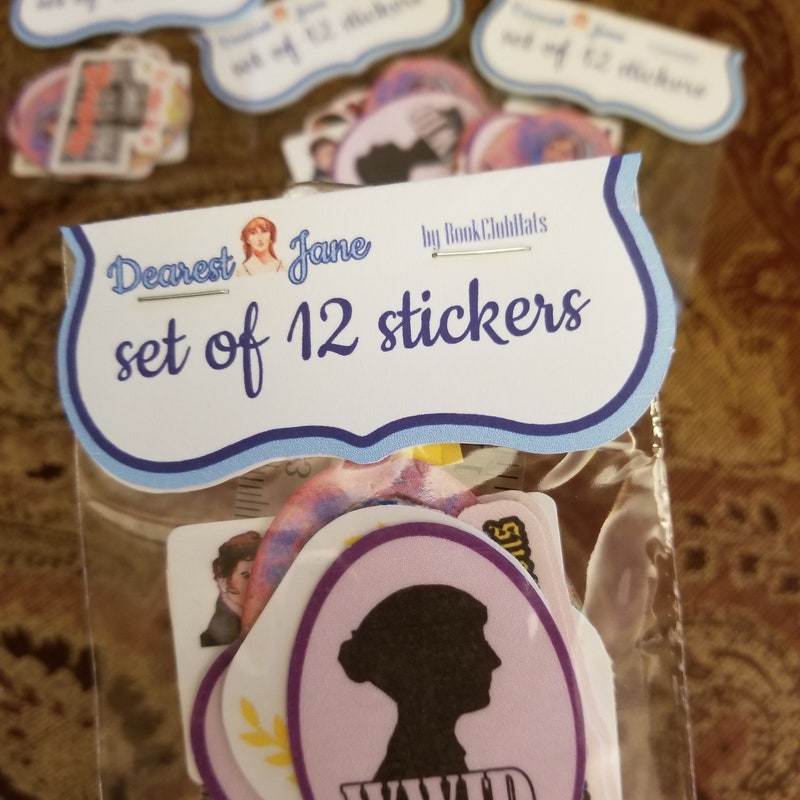 Jane Austen Sticker - Etsy