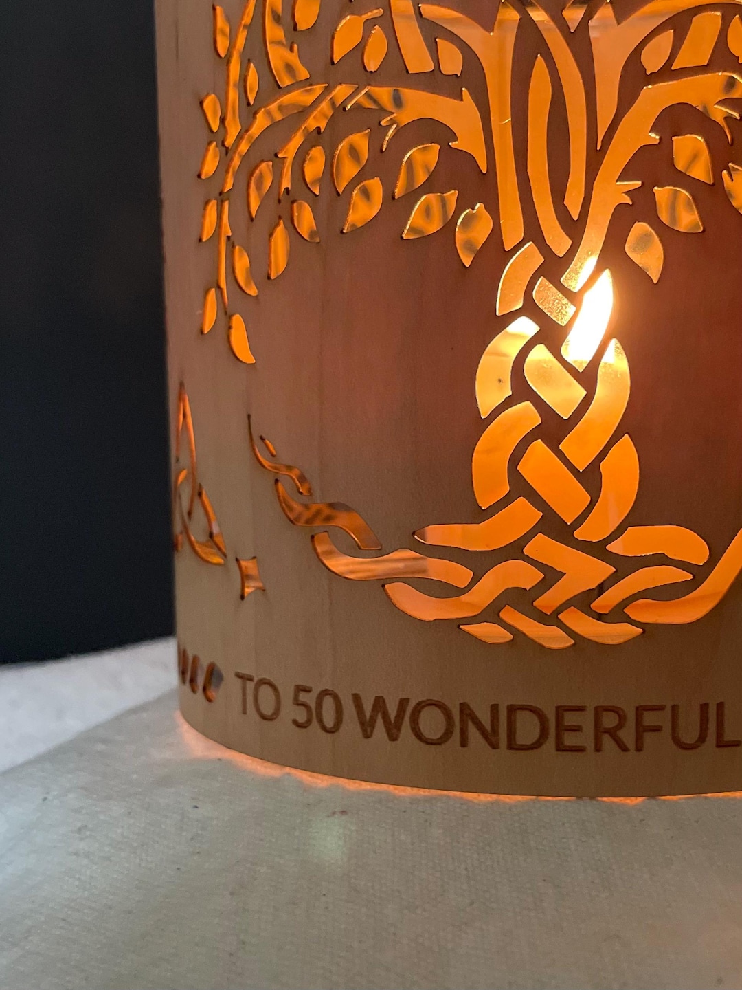 Personalized Tree of Life Gift Candle Centerpiece - Personalized Candle ...