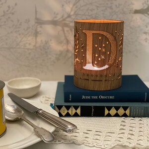 Personalized Letter D Candle Holder and Centerpiece Lantern Made of ...