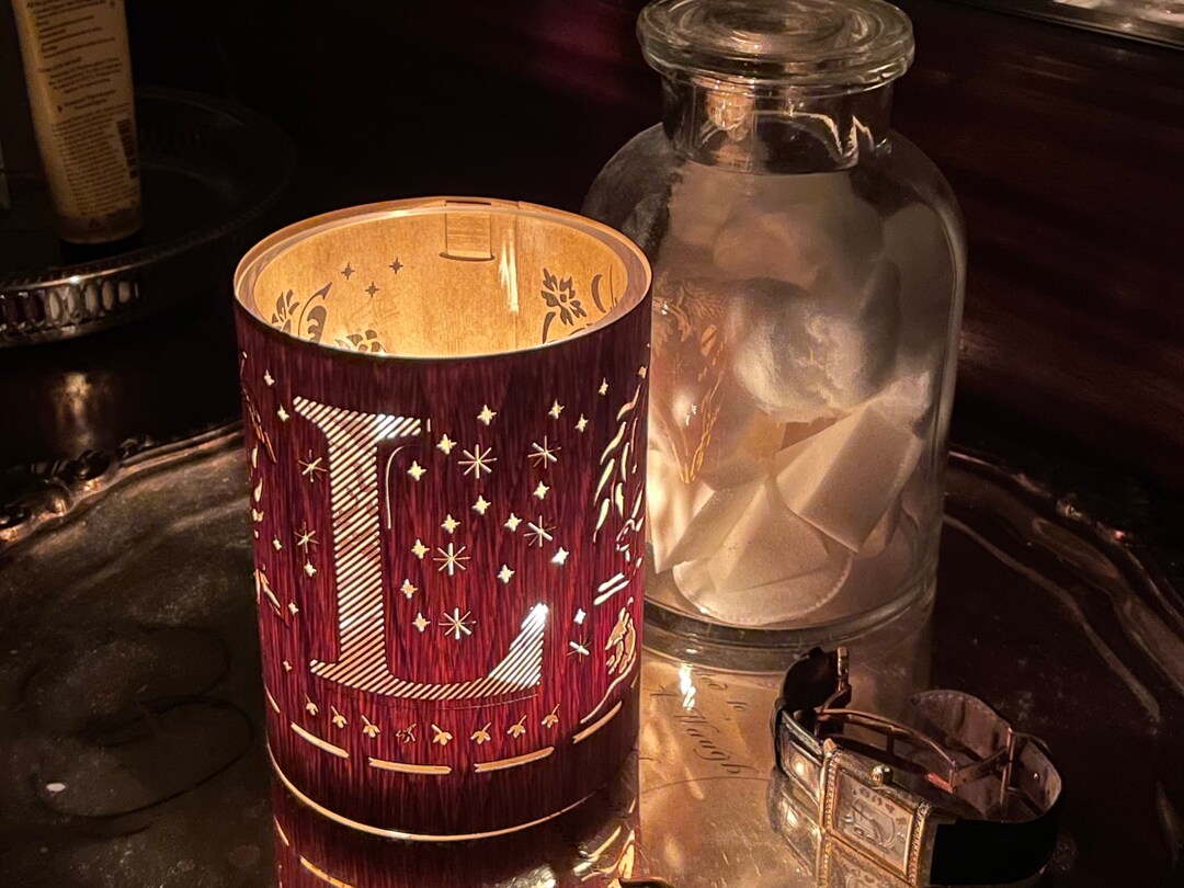 Personalized Letter L Candle Holder and Centerpiece Lantern Made of ...