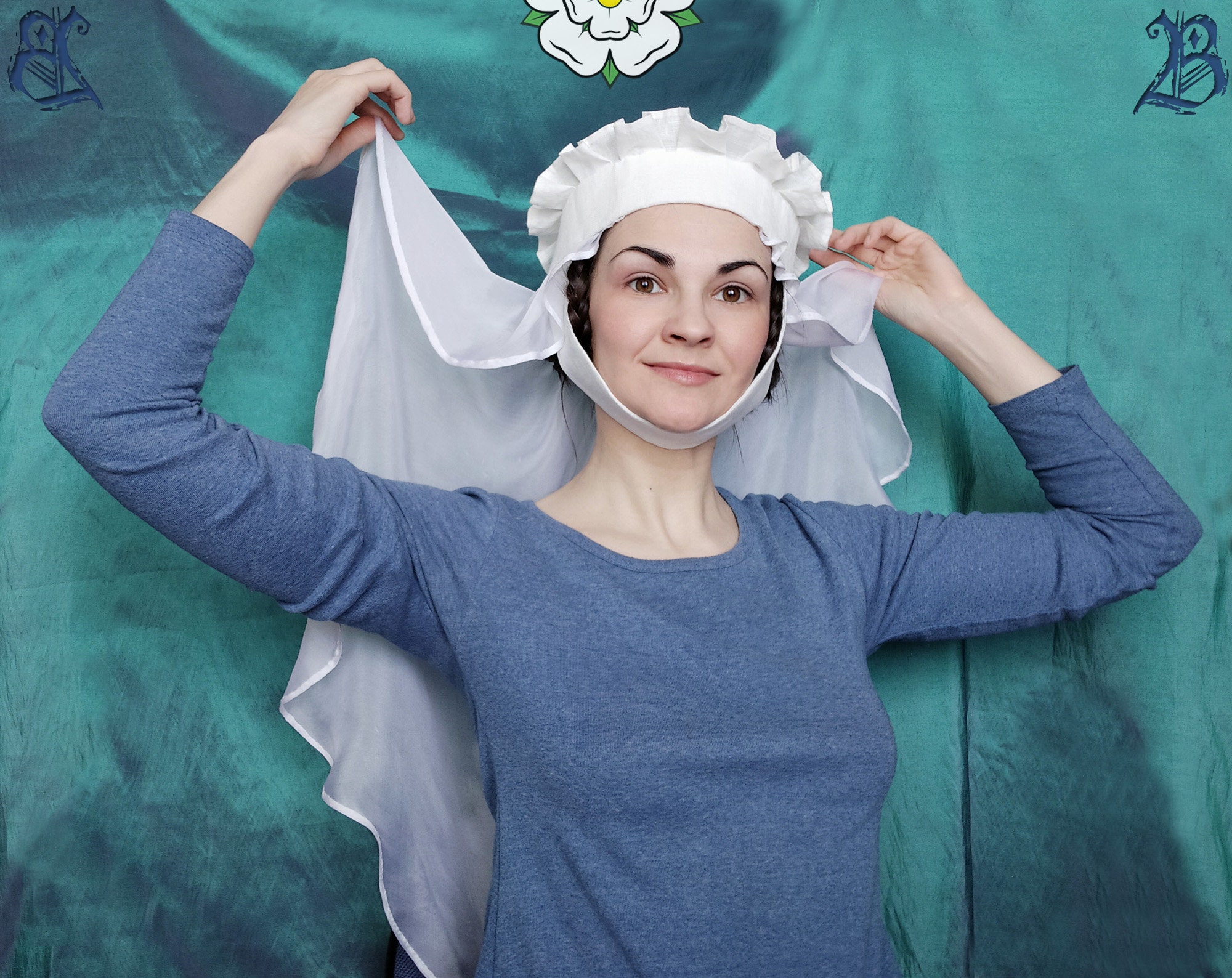 Barbette 13th Century Medieval Veil Silk Veil Historical | Etsy UK