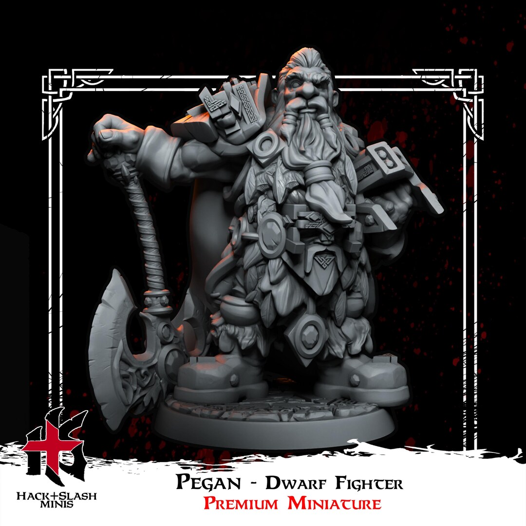 Pegan-dwarf Fighter - Etsy