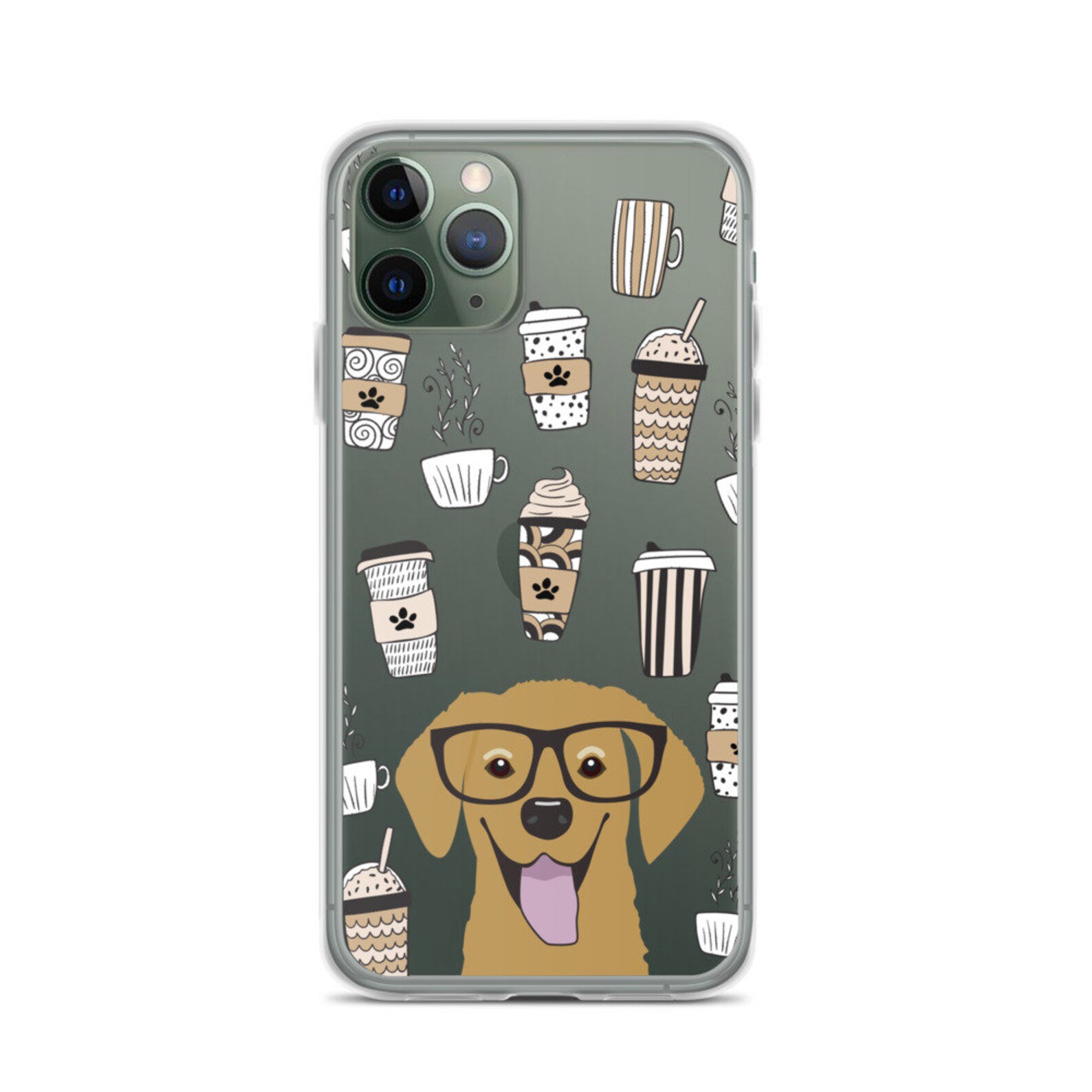 Golden Retriever Coffee Iphone Case Iced Coffee Phone Case | Etsy