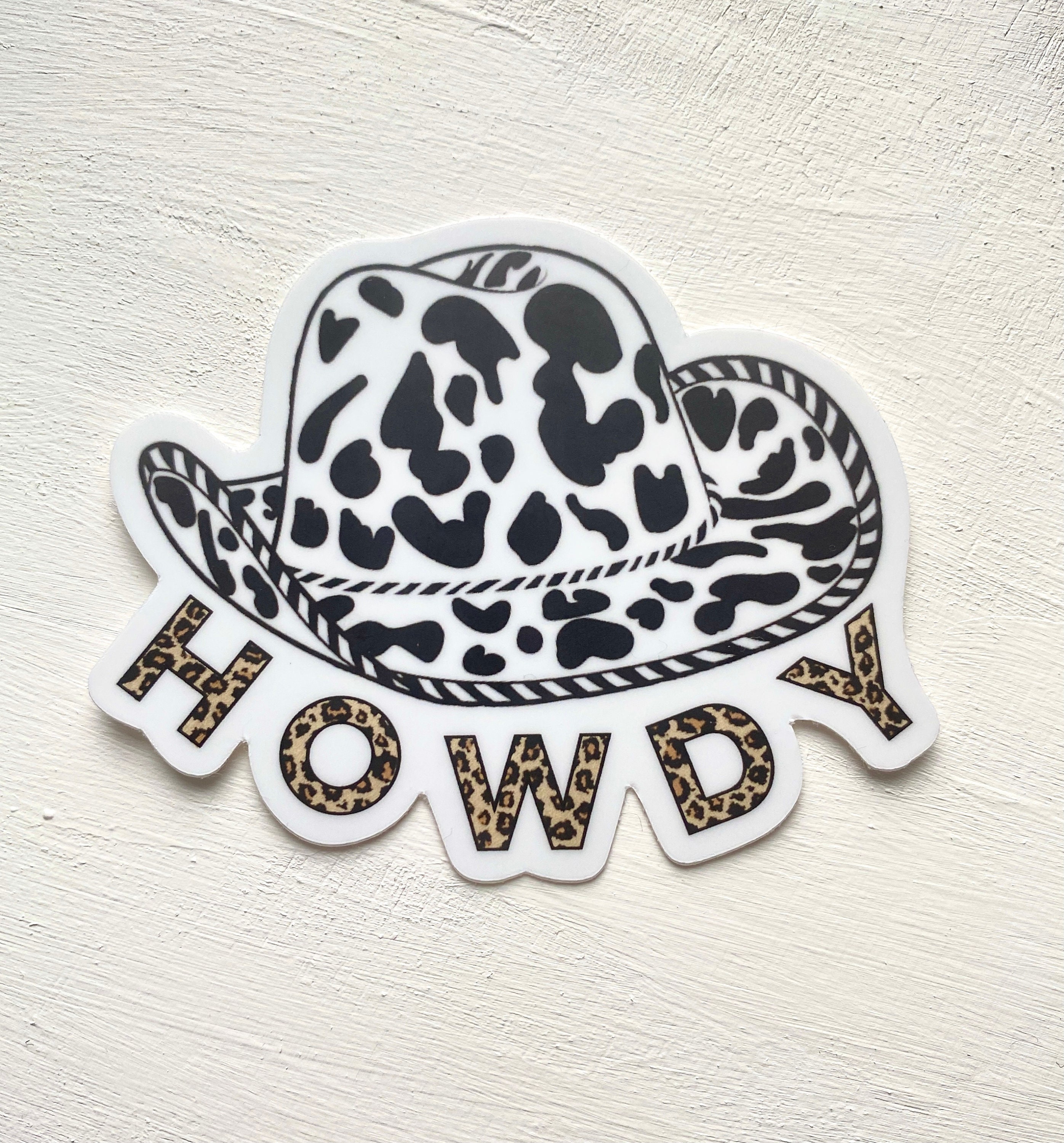 Western Sticker Pack Cow Print Cowgirl Hat Sticker Texas | Etsy
