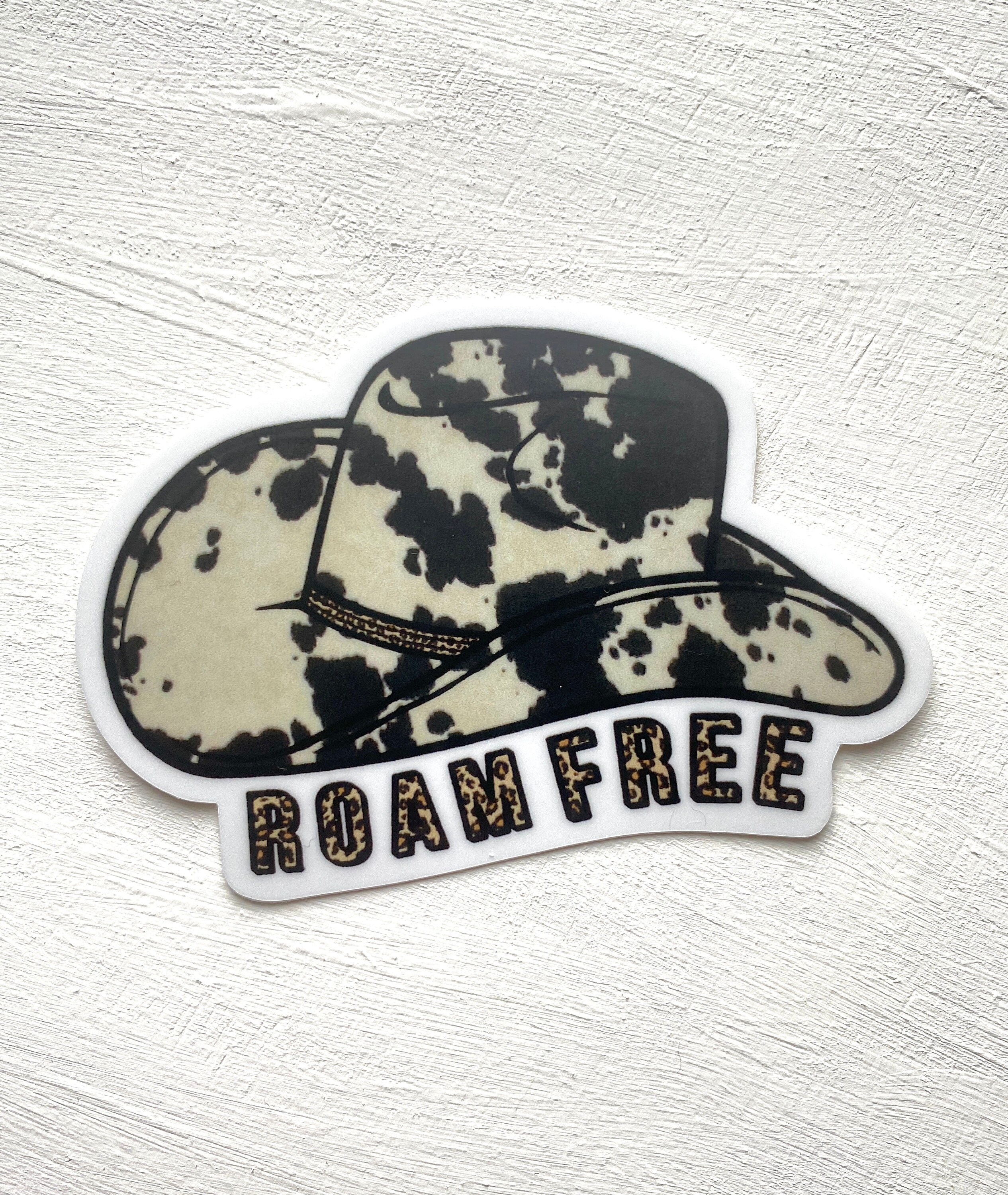 Western Sticker Pack Cow Print Cowgirl Hat Sticker Texas | Etsy